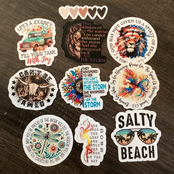 Jesus Sticker 6-pack, Bible Sticker Pack, Faith Stickers, Religious ...