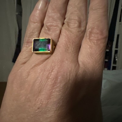 Cushion Cut Russian Dioptase Quartz Gemstone 925 Sterling - Etsy