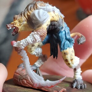 Wererat Monster 3D Printed Miniature Model for Dnd and | Etsy