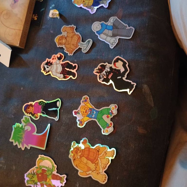 SERIES 2 REGRETEVATOR - Stickers: Wallter, Mark, Lampert, Spud, Dr. Retro, Folly, Pilby, Mach - Etsy