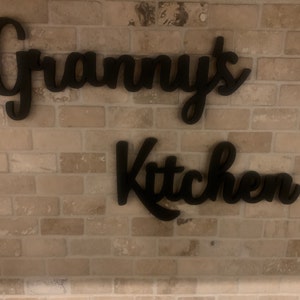 Custom Kitchen Sign. Personalized Kitchen Sign. Wood Word - Etsy
