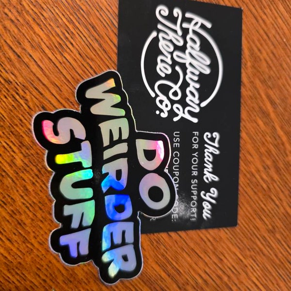 Whatever Forever Holographic Sticker | Shiny Pop Punk Rainbow Laptop ...