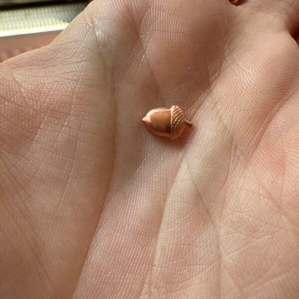 10 Pc. Tiny Raw Copper Acorn: 9mm by 7mm - Made in USA | RB-585 - Etsy