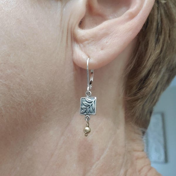 14k Yellow Gold Filled Ball Dangle Earring, Post, French Wire, or ...