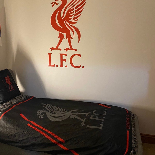 Liverpool Football Club - 'LFC' and Liver Bird Crest Wall Sticker - Etsy UK