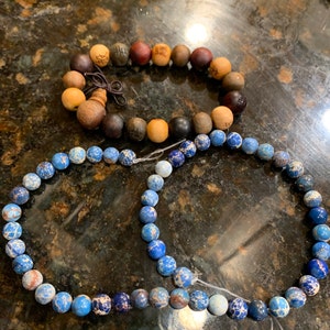 Matte Set Solar System Gemstone Beads 8mm 6mmset Planet - Etsy