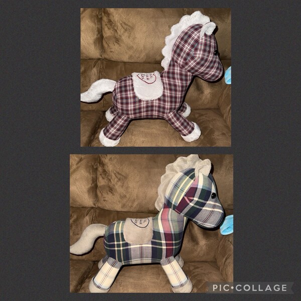 Memory Horse // Keepsake Horse //stuffed Horse - Etsy