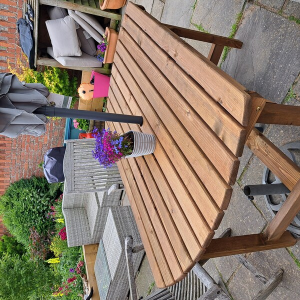 Wooden Garden 4ft 6 Inch Table - Etsy