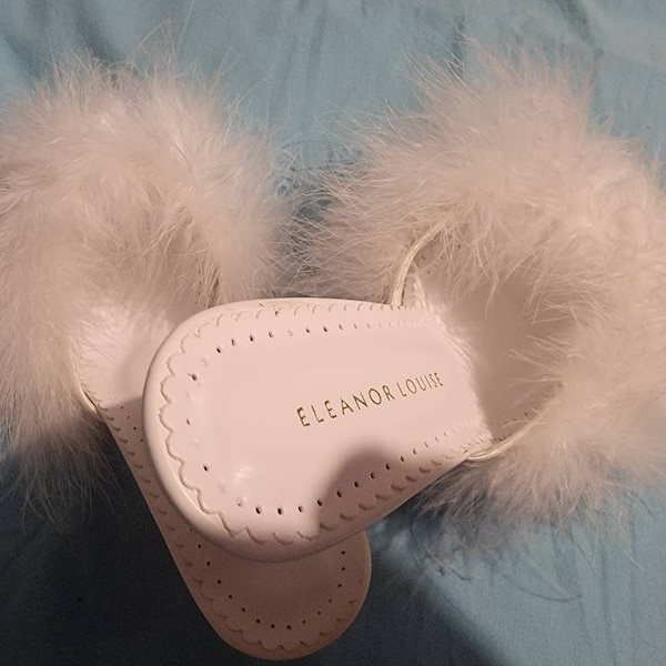 Feather Slippers Bridal Slippers Feather Heels Marabou Slippers