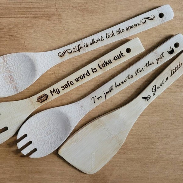 SVG 15 Spoon Handle Designs Designs for Laser Engraving Glowforge Ready ...