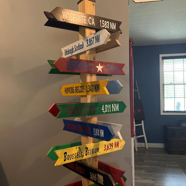 7 Halloween Arrows, Hand Painted Wood Directional Signs Destination ...