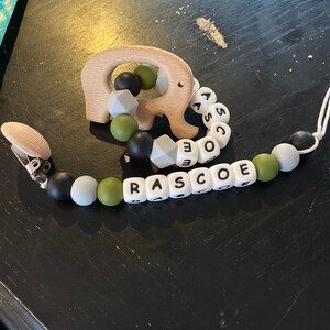 BABY TOY RING Custom Silicone Ring With Name Baby Shower | Etsy