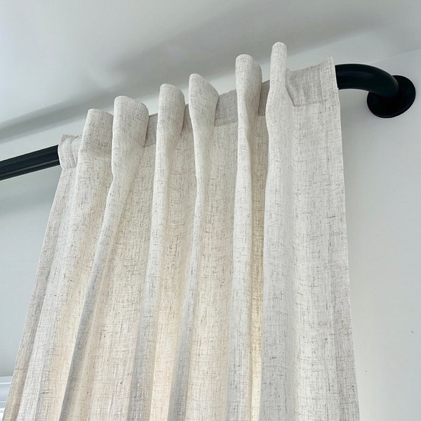 Metal Curtain Rod Custom Cut 1.5" or 1.125” Round Curtain Rod - Etsy