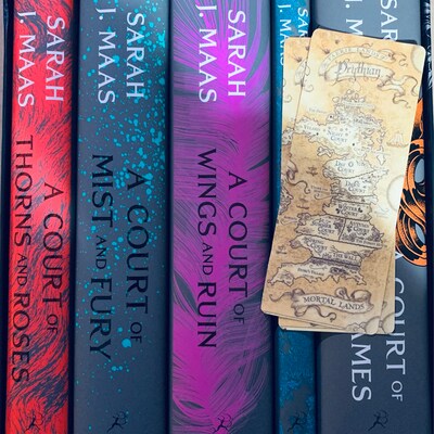 ACOTAR Prythian Map Bookmark A Court of Thorns and Roses SJM Map Rustic ...