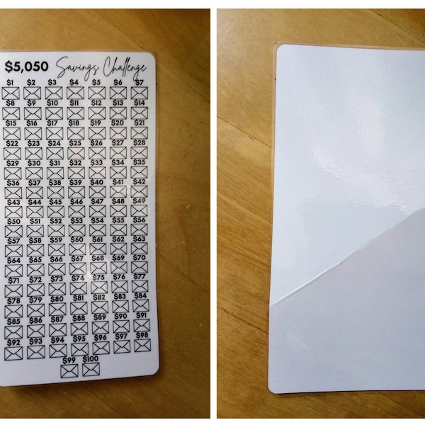 10K Total | A6 100 Envelope Savings Challenge Dashboard | Budget Binder ...