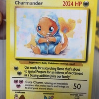 Pokemon Pregnancy Card Pikachu and Charmander Design Custom Pokemon ...