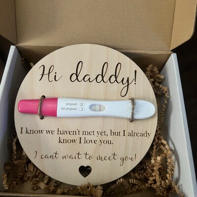 Pregnancy Announcement to Daddy - Etsy