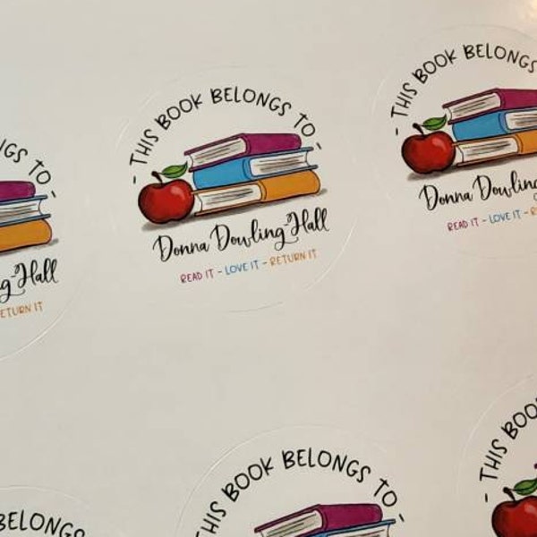 Book Stickers for Teachers - This Book Belongs to Stickers - Teacher ...