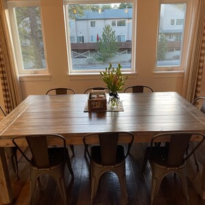 Extra Large Farmhouse Table, Long Farm Table, Custom Wood Table, Rustic ...