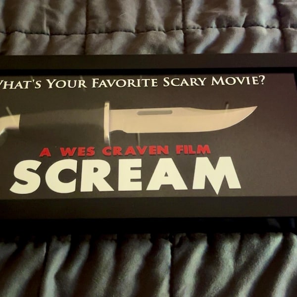 Ghostface Scream Knife Display (version 2) - Etsy