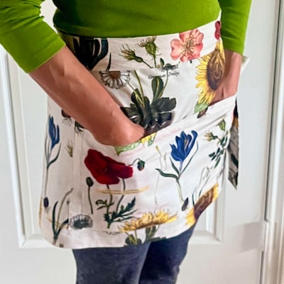 Easy to Sew/ Half Apron Sewing Pattern/ Pinafore Tutorial PDF/ Apron ...