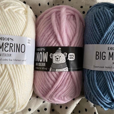 DROPS Big Merino Merino Wool Yarn Superwash Yarn 100 Wool Yarn Soft ...