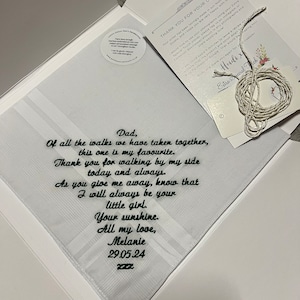 Personalised Wedding Dress Label Something Blue Idea Sentimental Bride ...