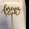 Foreva Eva Wedding Cake Topper, 6.5w Inches, Forever Topper, Rustic ...