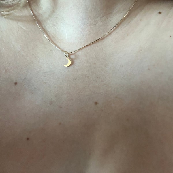 14K 18K Solid Gold Small Tiny Charms, Dainty Everyday Gold Figures for ...