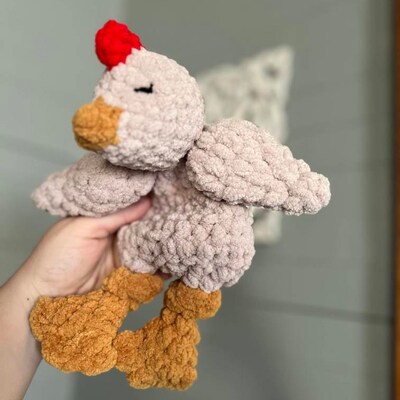 MINI Chickie Chicken Knotted Lovey Crochet Chicken PATTERN - Etsy