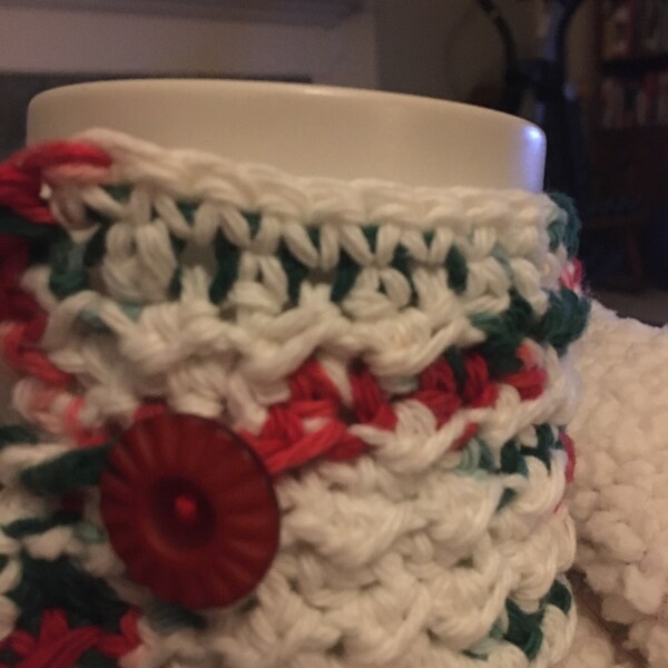 Honeycomb Mug Cozy Pattern | Crochet Mug Wrap | Mug Warmer Crochet ...