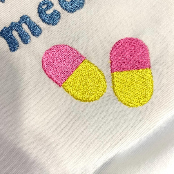 Mini Pill Embroidery Design, Small Pill Machine Embroidery Designs ...