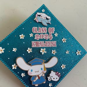 Hello Graduation Cap , Kitty Graduation Cap, Class of 2024, Cap ...