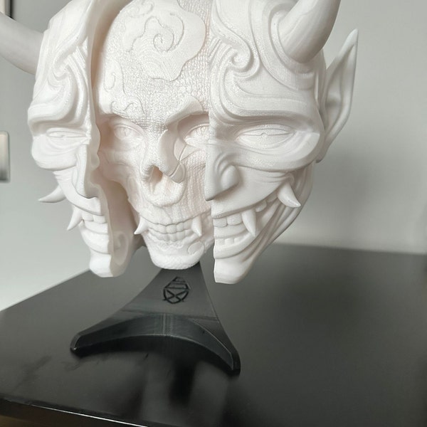 Succubus Wall Mask - 3D Printed, Dual-face Design With Skull, Gothic ...