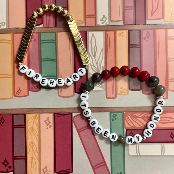 Pity Them Bead Bracelet, Red Rising Victra Bracelet, Fantasy Book Gift ...