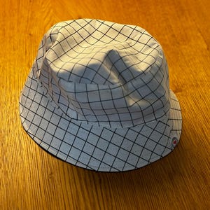 Vintage Linen Sun Hat Tangerine Bucket Hat Floral Sun Hat Reversible ...