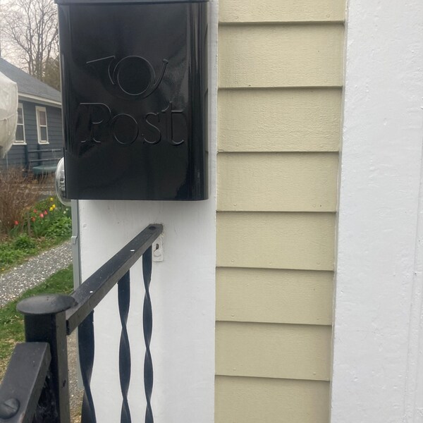 Red Swedish Wall Mount Mailbox Distinctive POST Decal Unique European ...