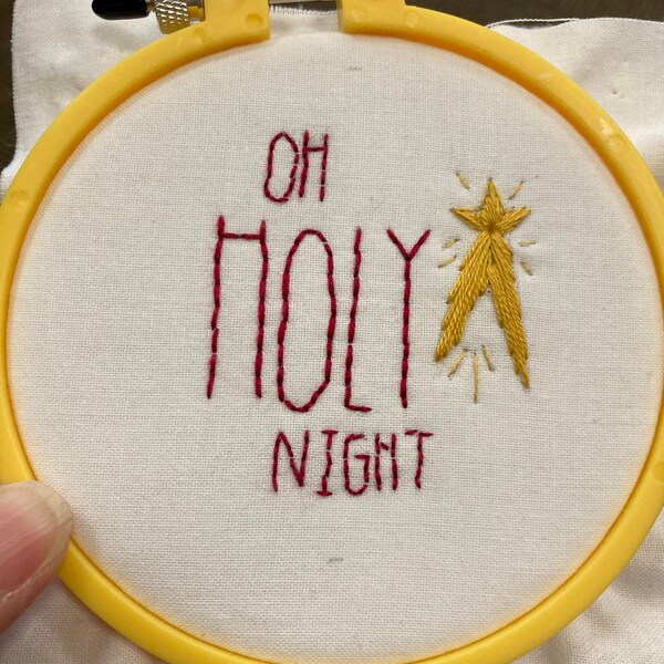 Pattern- Embroidered Word Ornament PDF Pattern - Etsy