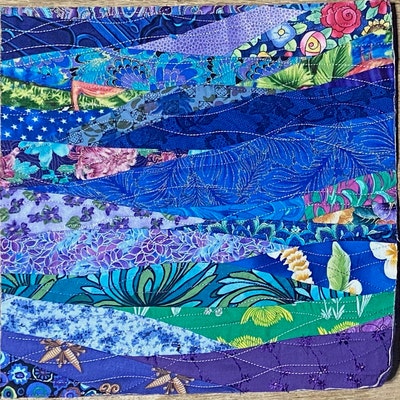 Large Wave Landscapes, Patchwork Tutorial, PDF Tutorial, Instant Download - Etsy