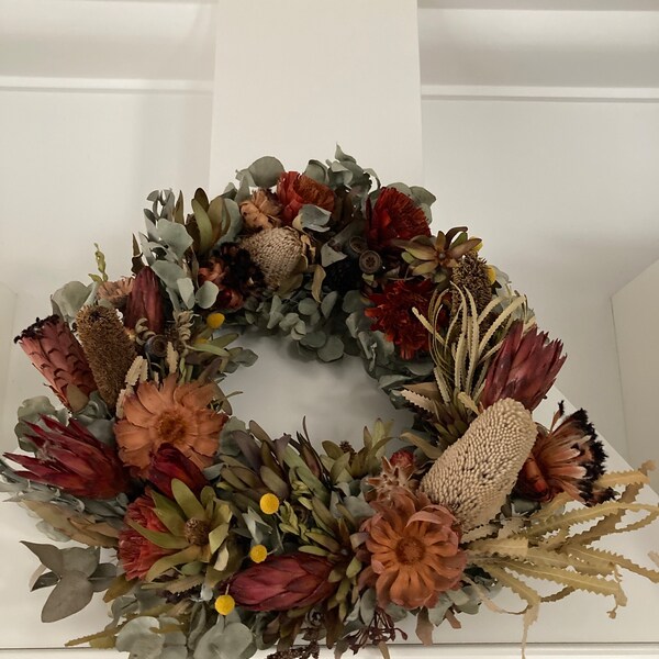 The Native Australian Wreath- Made to Order. Please Allow 1-2 Weeks for ...