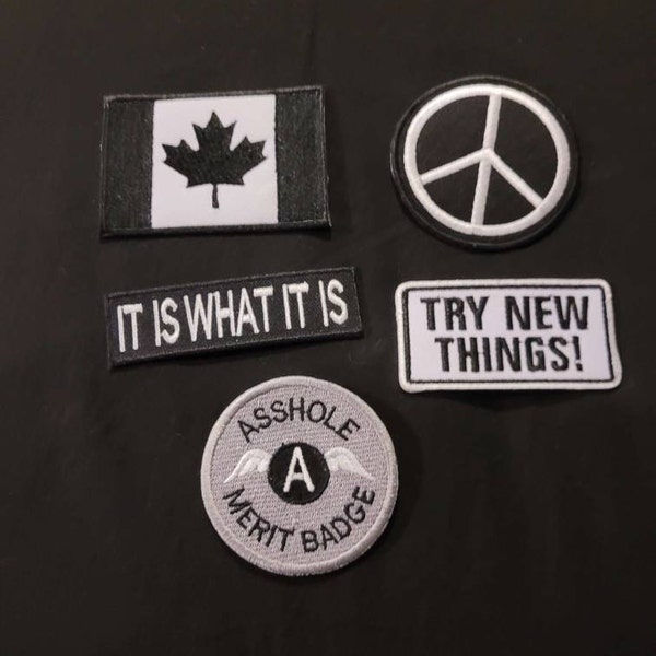 Try New Things Patch, Quotes Patch, Humorous Patch, Embroidered Iron on ...