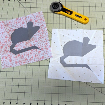 LITTLE MOUSE Paper Pieced Block Pattern in PDF - Etsy