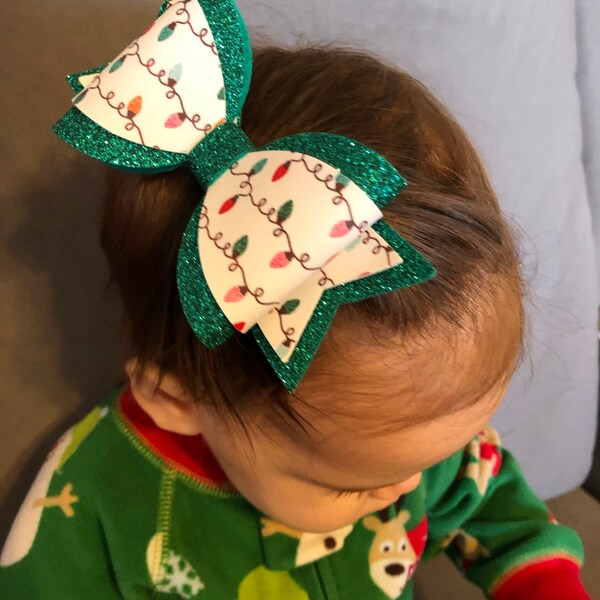 Piggy Hair Bow Set, Pencil Hair Bow Set, Back to School Bows, First Day ...