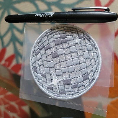 Disco Ball Embroidered Patch Backpack Patch Messenger Bag Patch ...