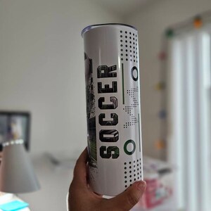 Soccer Tumbler Design: Goal Post, Cleats, Ball - 20 Oz Skinny Wrap (PNG ...