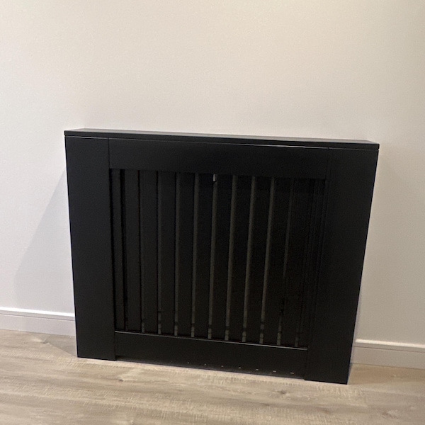Black Radiator Cover - Etsy UK