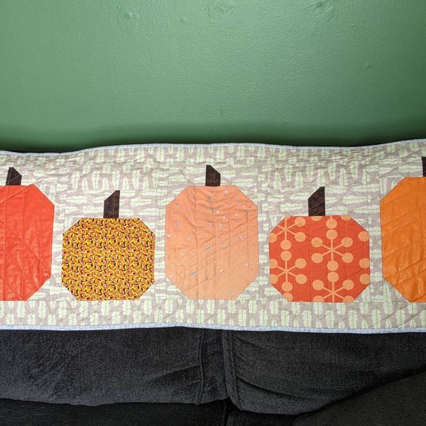 Pumpkin Table Runner - PDF Pattern - Etsy