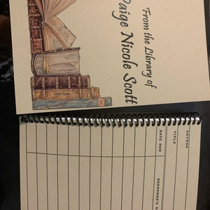 Library Books Spiral Notebook Library Books Journal - Etsy