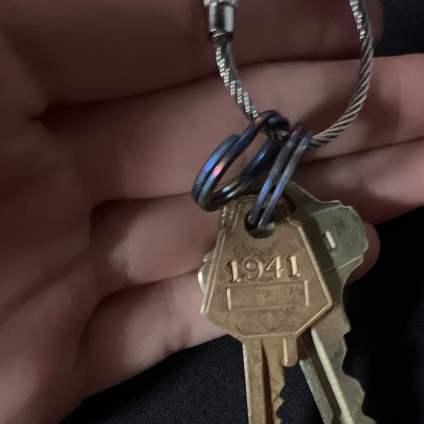 Tisurvival Titanium Split Rings - Etsy