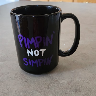 Pimpin' Not Simpin' Hazbin Hotel Mug Valentino Hazbin Hotel Mug Hasbin ...